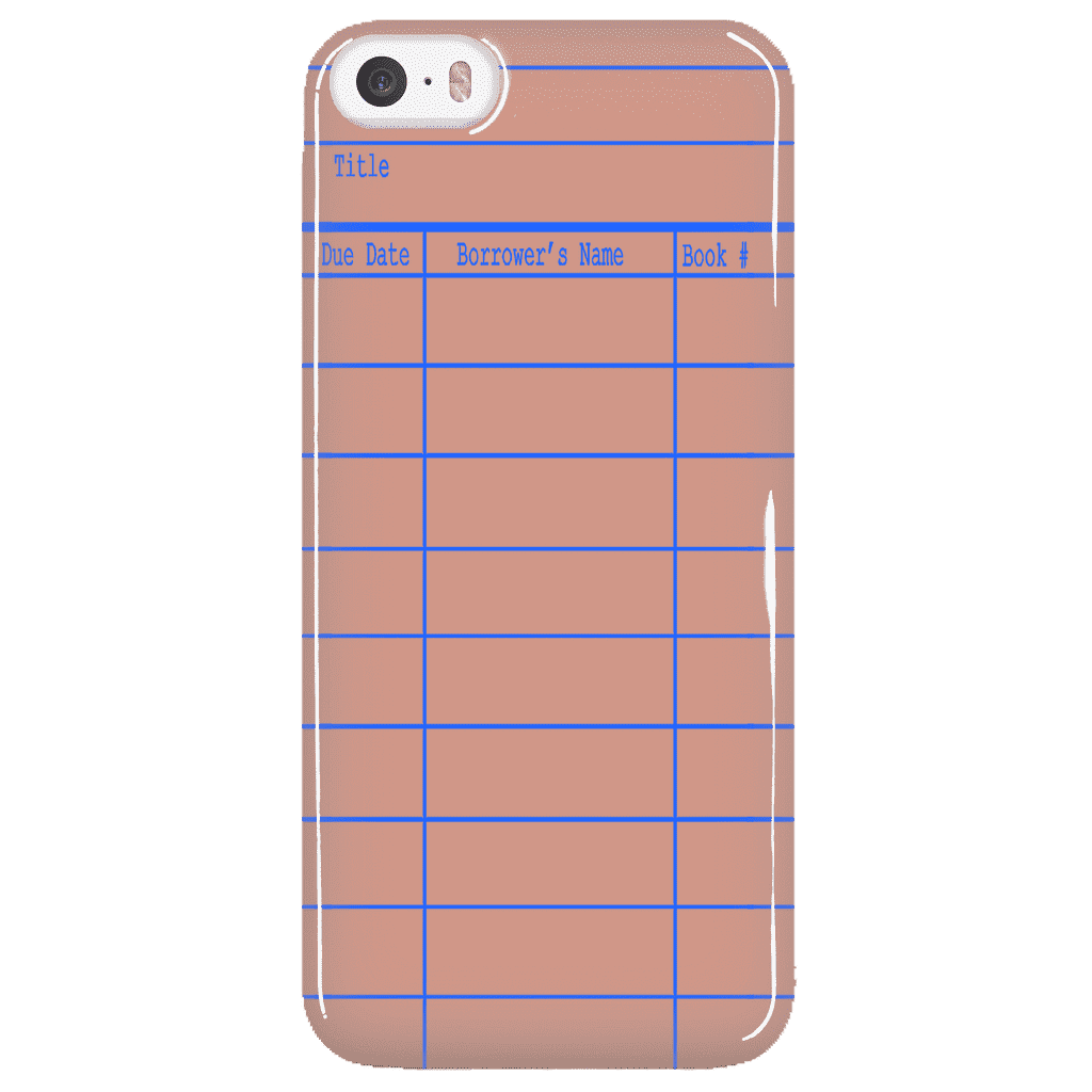 Library Card Phone Case Red – FRA